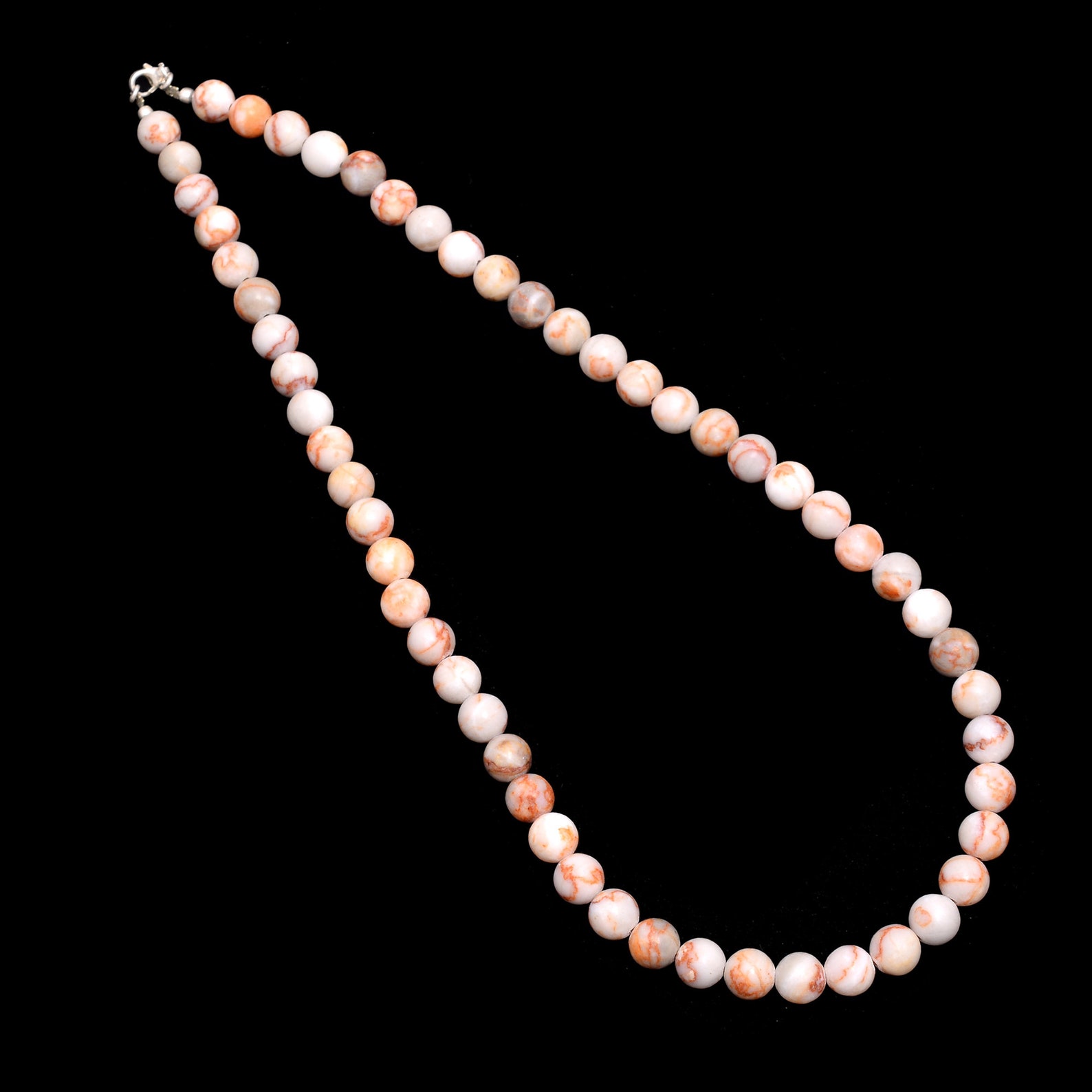 Red Network Jasper Round Smooth 8MM Beads Necklace Natural | Etsy