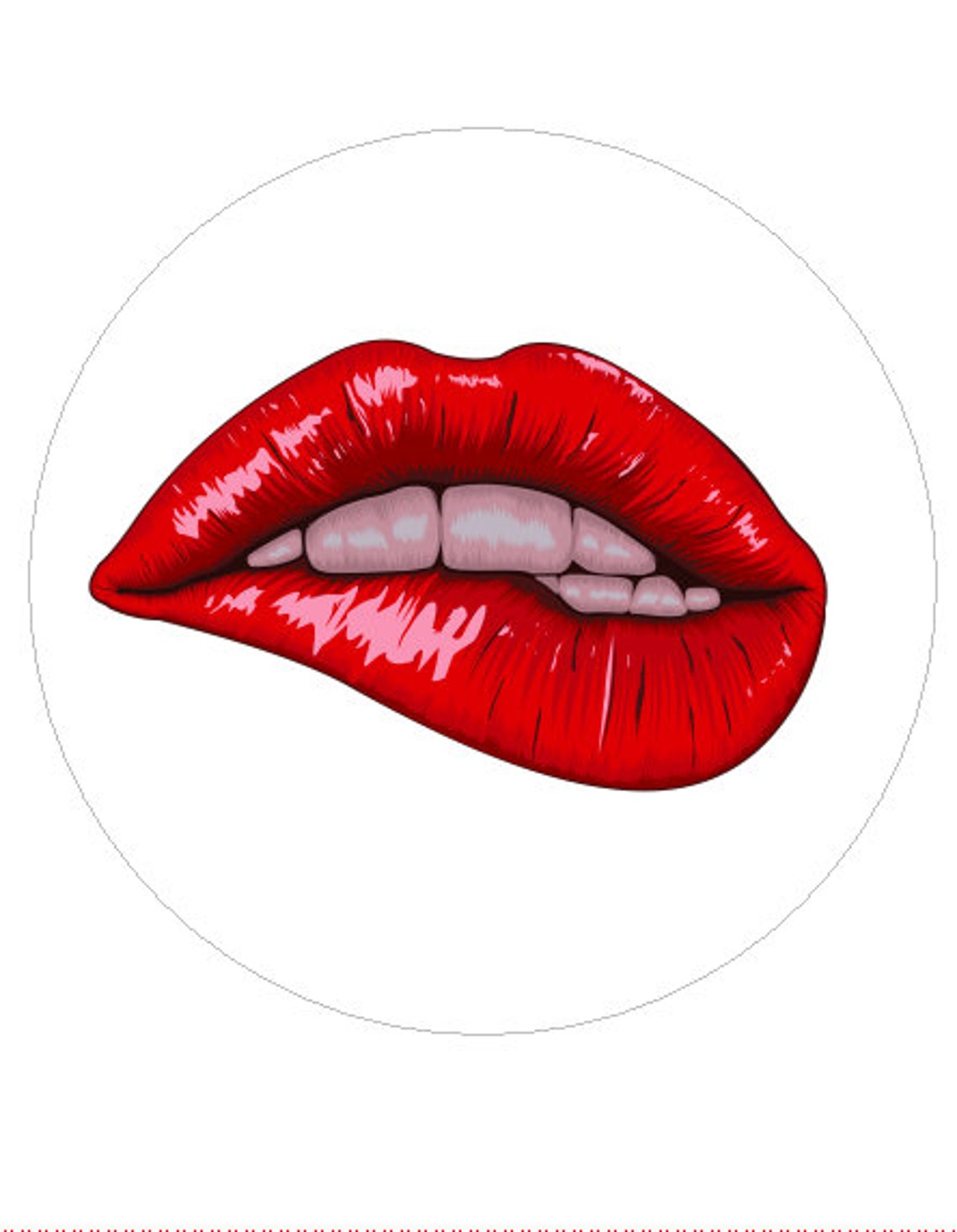 Lips Edible Print Cake and Cupcake toppers Icing sheets - Etsy.de