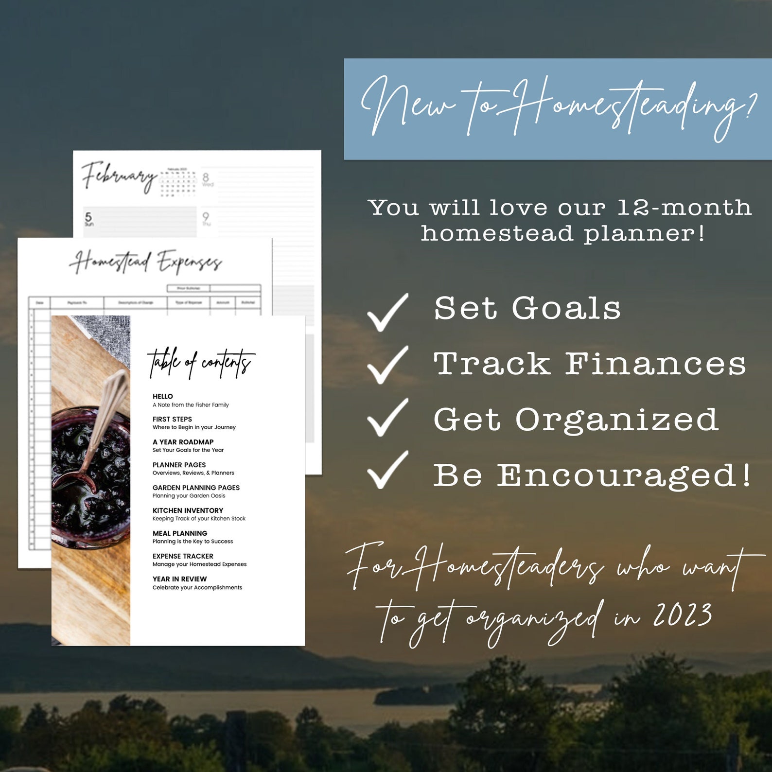 2023 Homestead Planner - Etsy