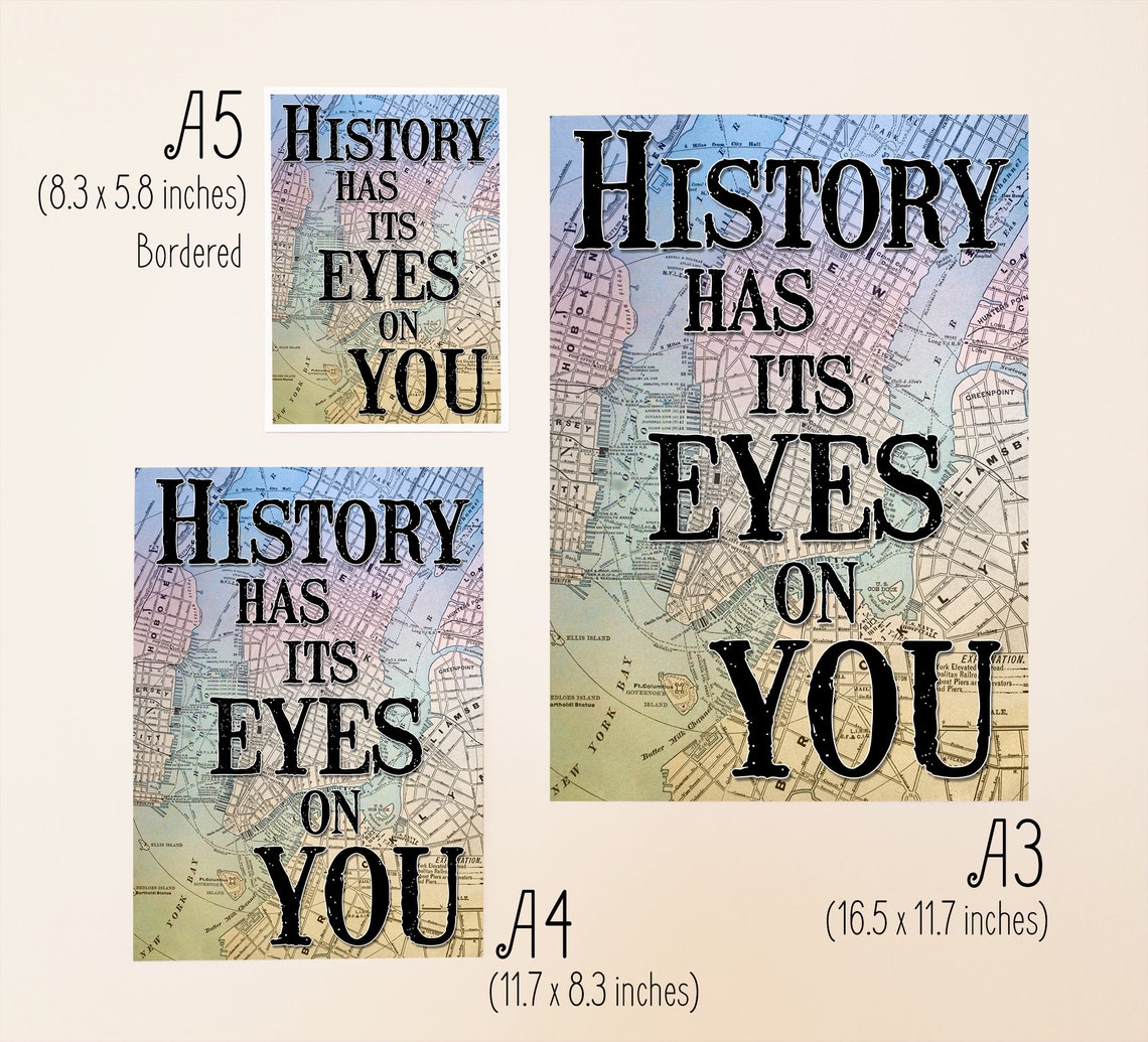 Hamilton Inspired history Has Its Eyes on You - Etsy UK