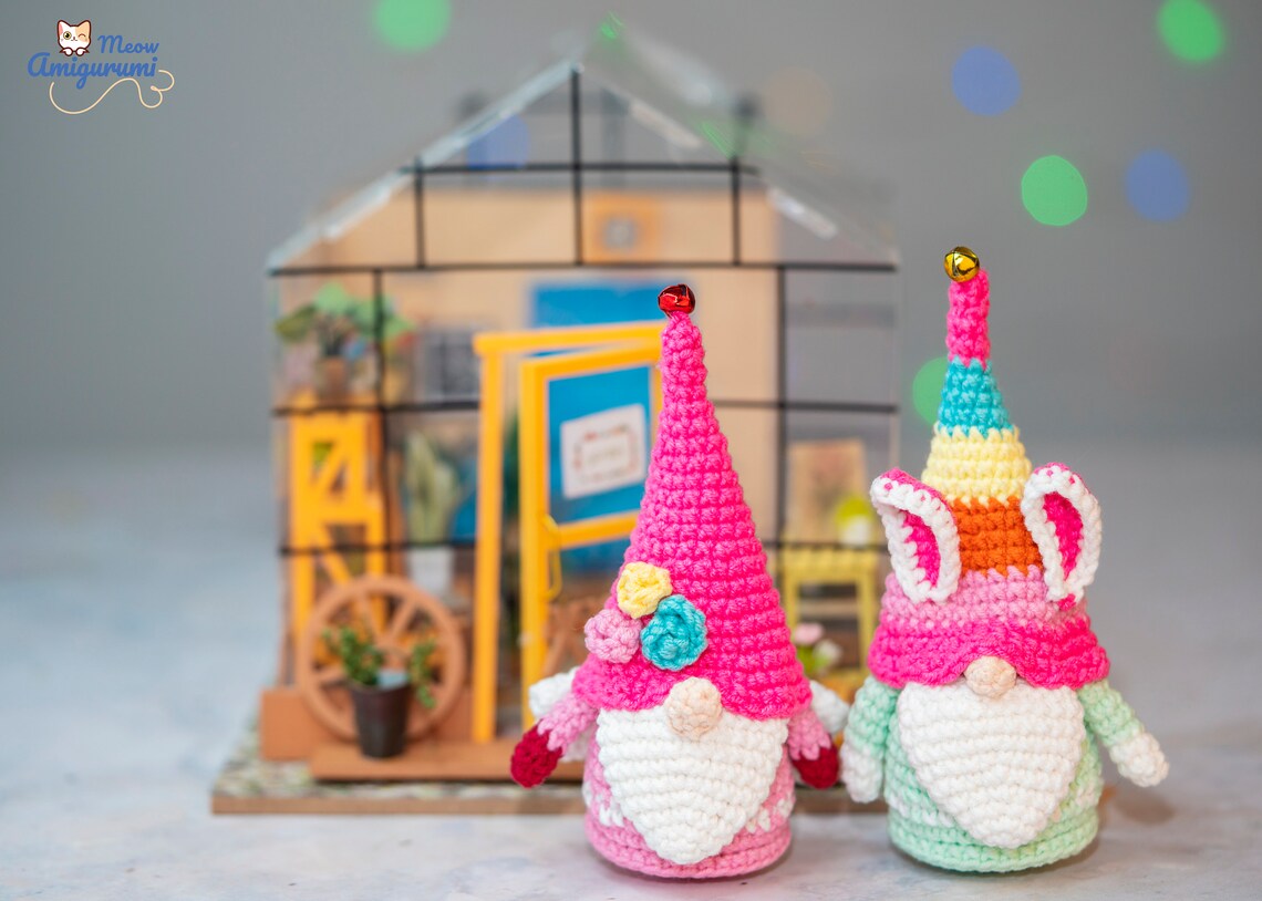 PDF Crochet Easter Gnome Pattern: Mini Gnome Pattern Bunny - Etsy