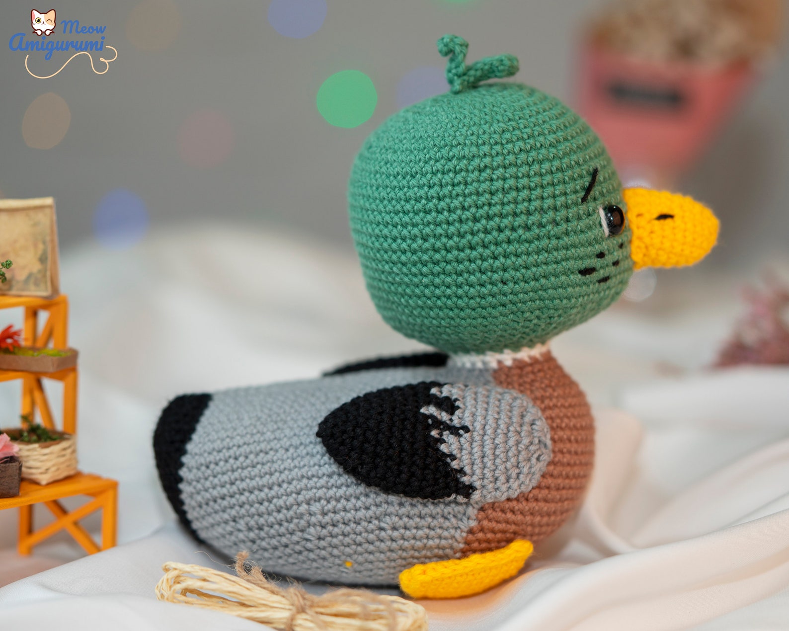 PDF Crochet Pattern: Taco the Mallard Duck Amigurumi Duck | Etsy
