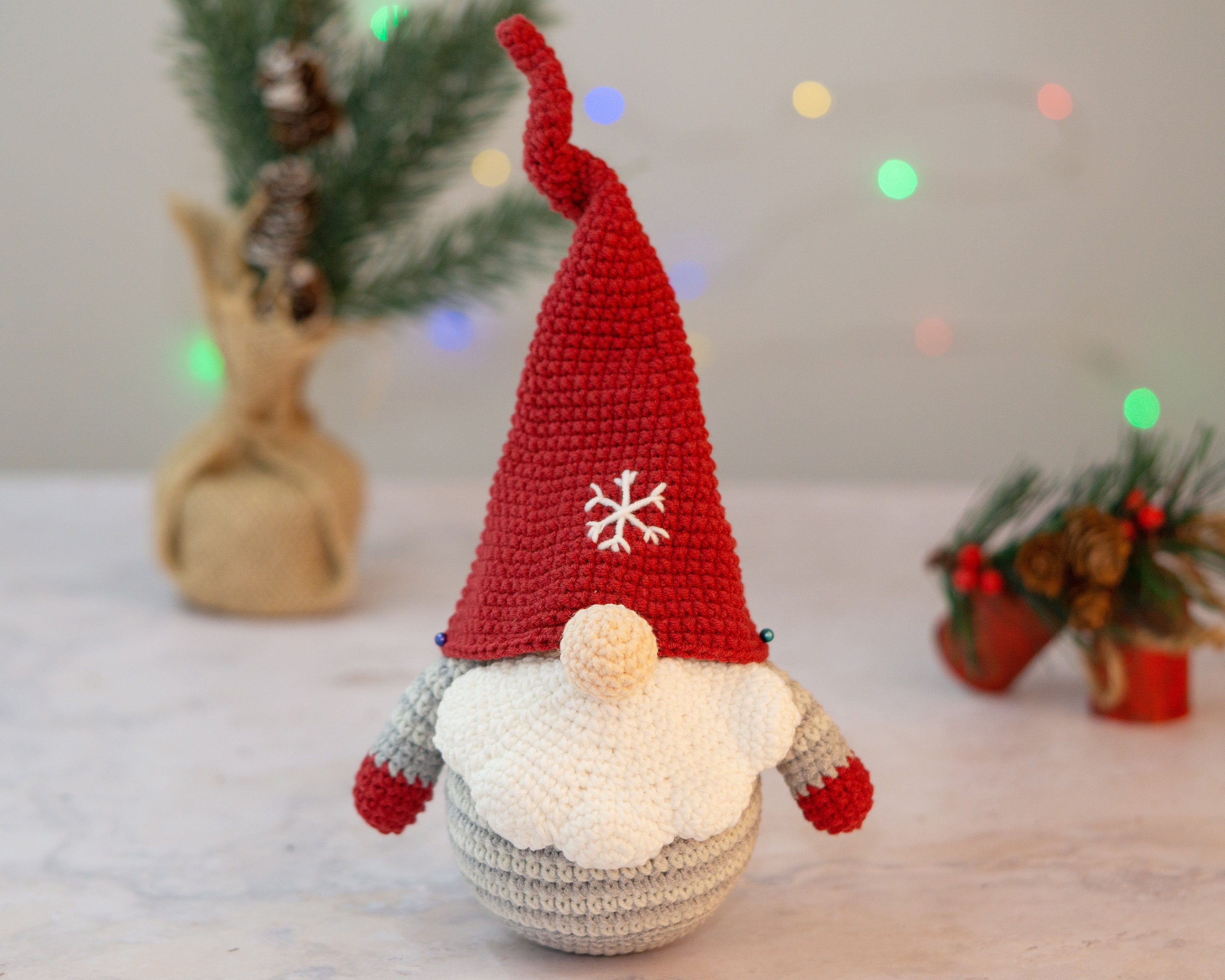 PDF Gnome Crochet Pattern english/french:christmas Gnome - Etsy