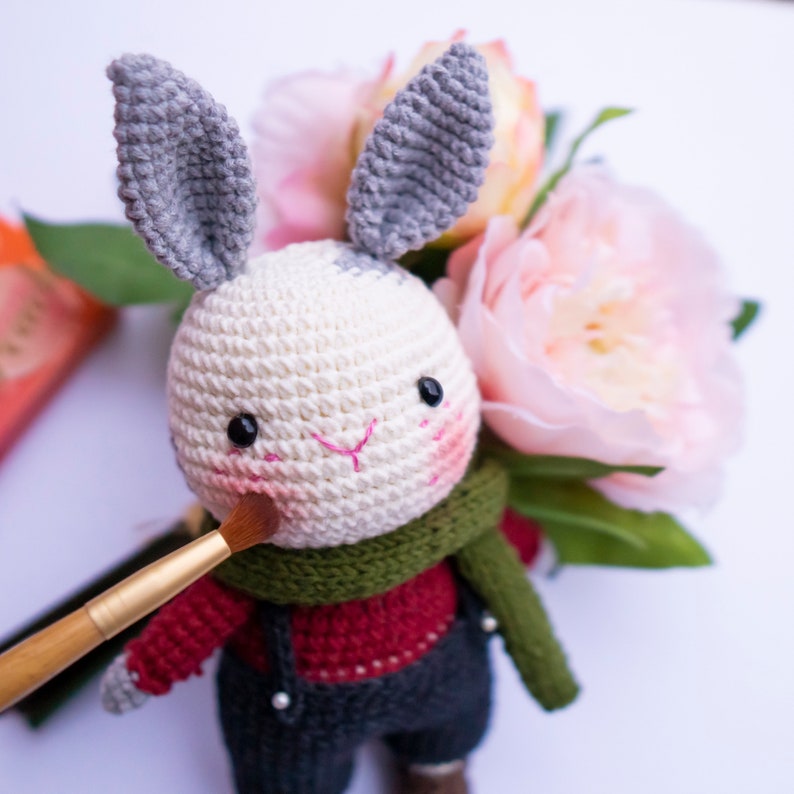 PDF Crochet Pattern: Jeremy Bunny 8 Inch Tallamigurumi - Etsy