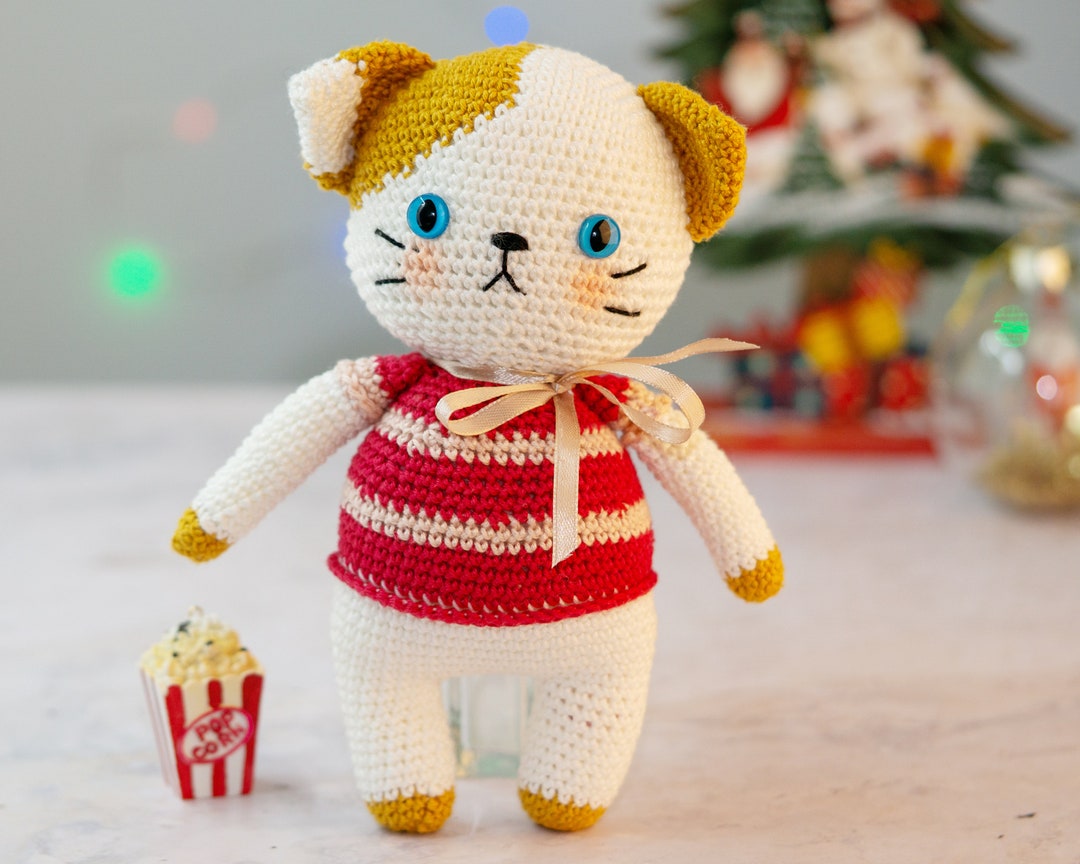 PDF Crochet Pattern English/french: Momo the Cat, Amigurumi Tuto ...