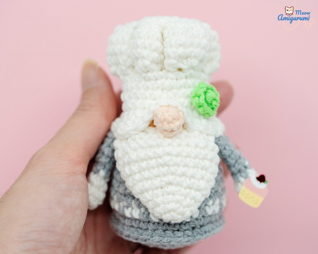 PDF Crochet Mini Chef Gnome Pattern: Mini Gnome Pattern, Kitchen Gnome ...