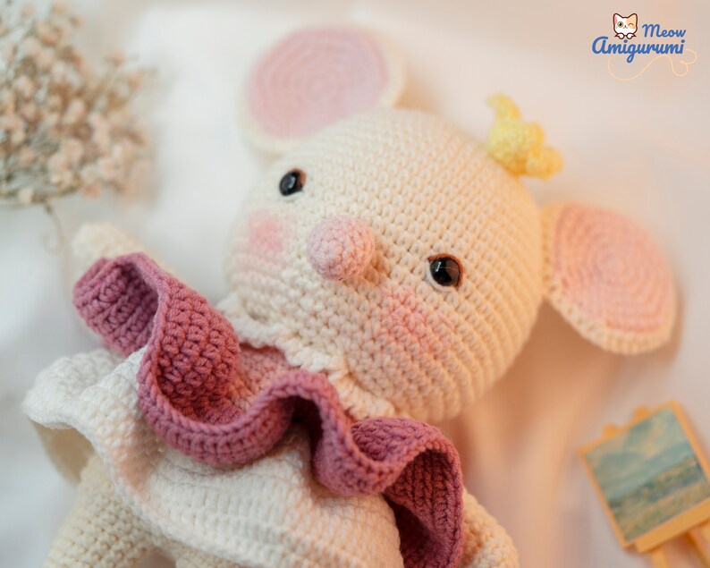 PDF Crochet Pattern: Ciara the Princess Mouse 9 Inch - Etsy