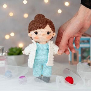 PDF Crochet Pattern English: Doctor Doll - Amigurumi Pattern - Crochet ...