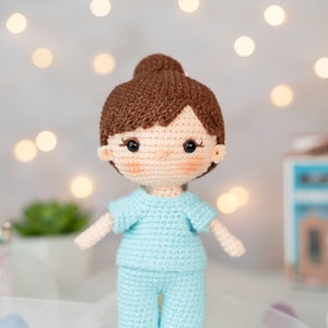 PDF Crochet Pattern English: Doctor Doll Amigurumi Pattern - Etsy