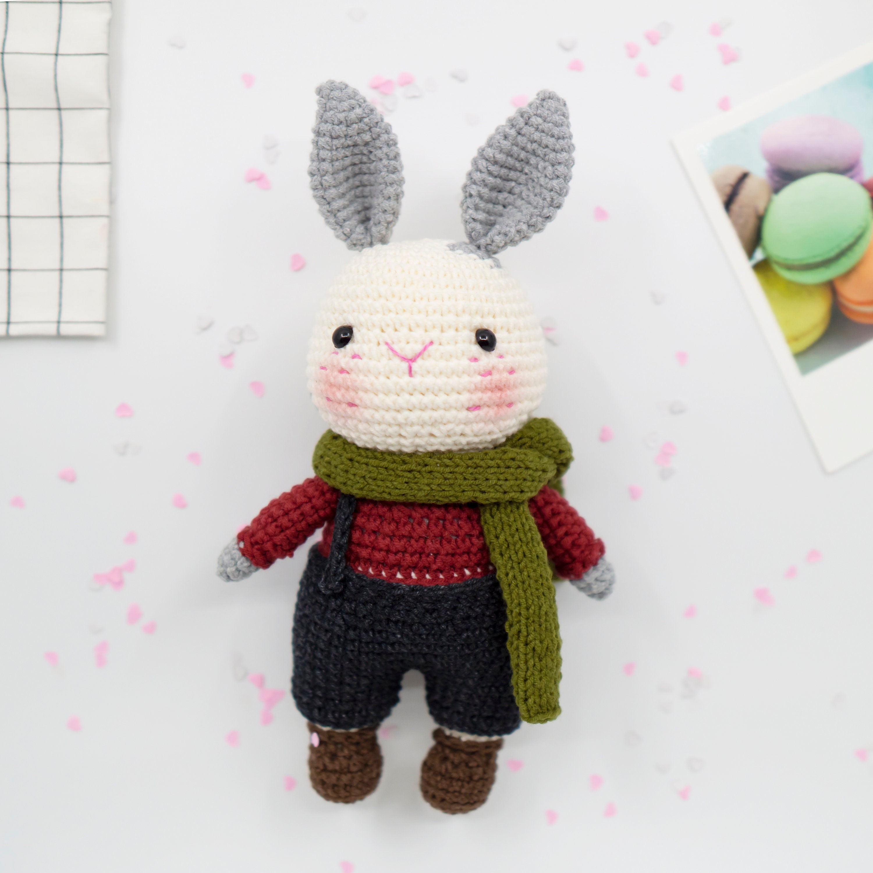 PDF Crochet Pattern: Jeremy Bunny 8 Inch Tallamigurumi - Etsy
