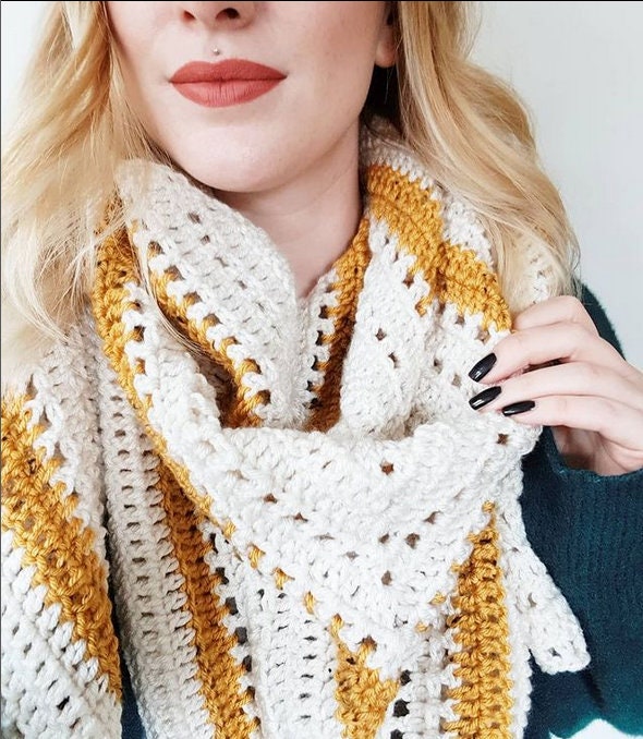 Chai Latte Shawl Crochet Pattern PDF - Etsy