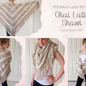 Chai Latte Shawl Crochet Pattern PDF - Etsy