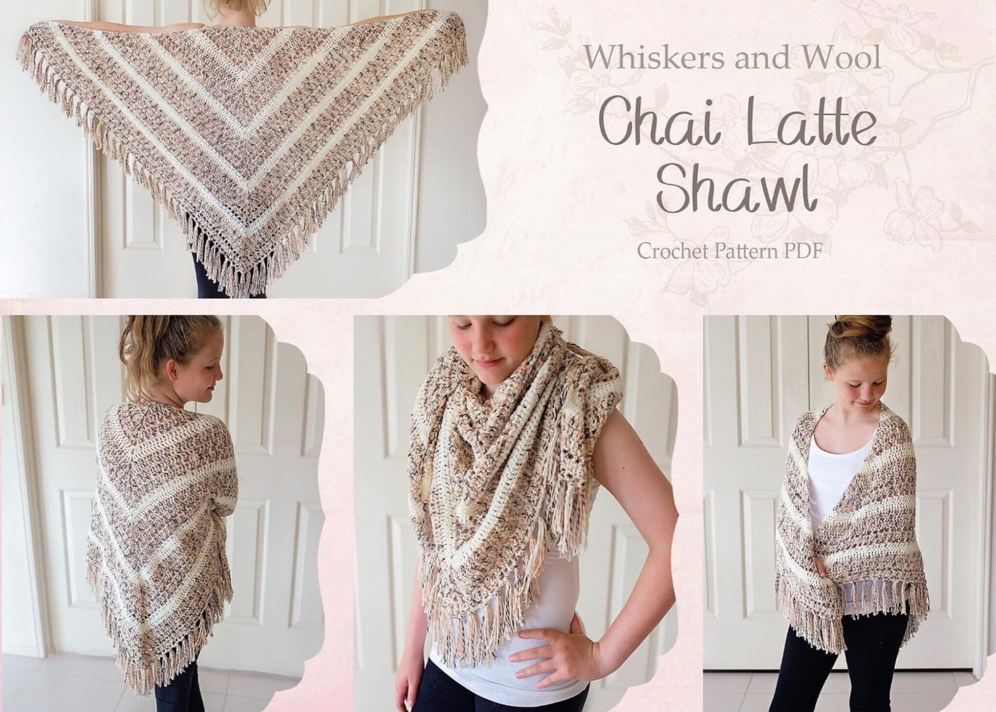 Chai Latte Shawl Crochet Pattern PDF - Etsy