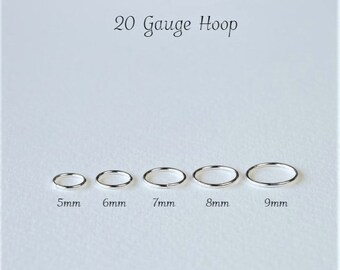 20 Gauge Hoops - Etsy