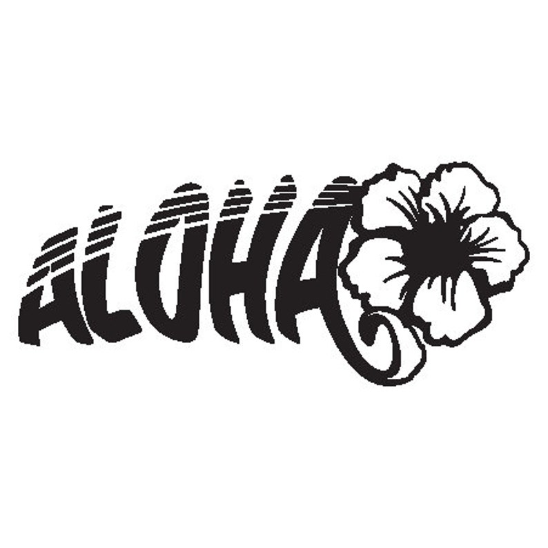 Aloha Decal Vinyl Sticker for Car Wall Laptop Bumper Decal - Etsy