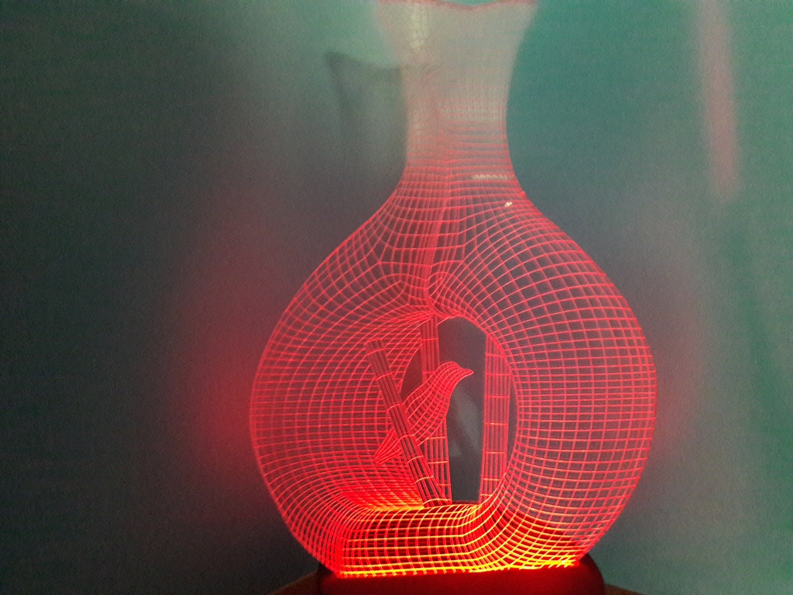 Bird in Vase 3D LED Lamp – Color Changing Optical Illusion - Etsy UK