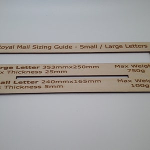 Royal Mail Letter Large and Small Letter Size Guide Postage PPI Size ...