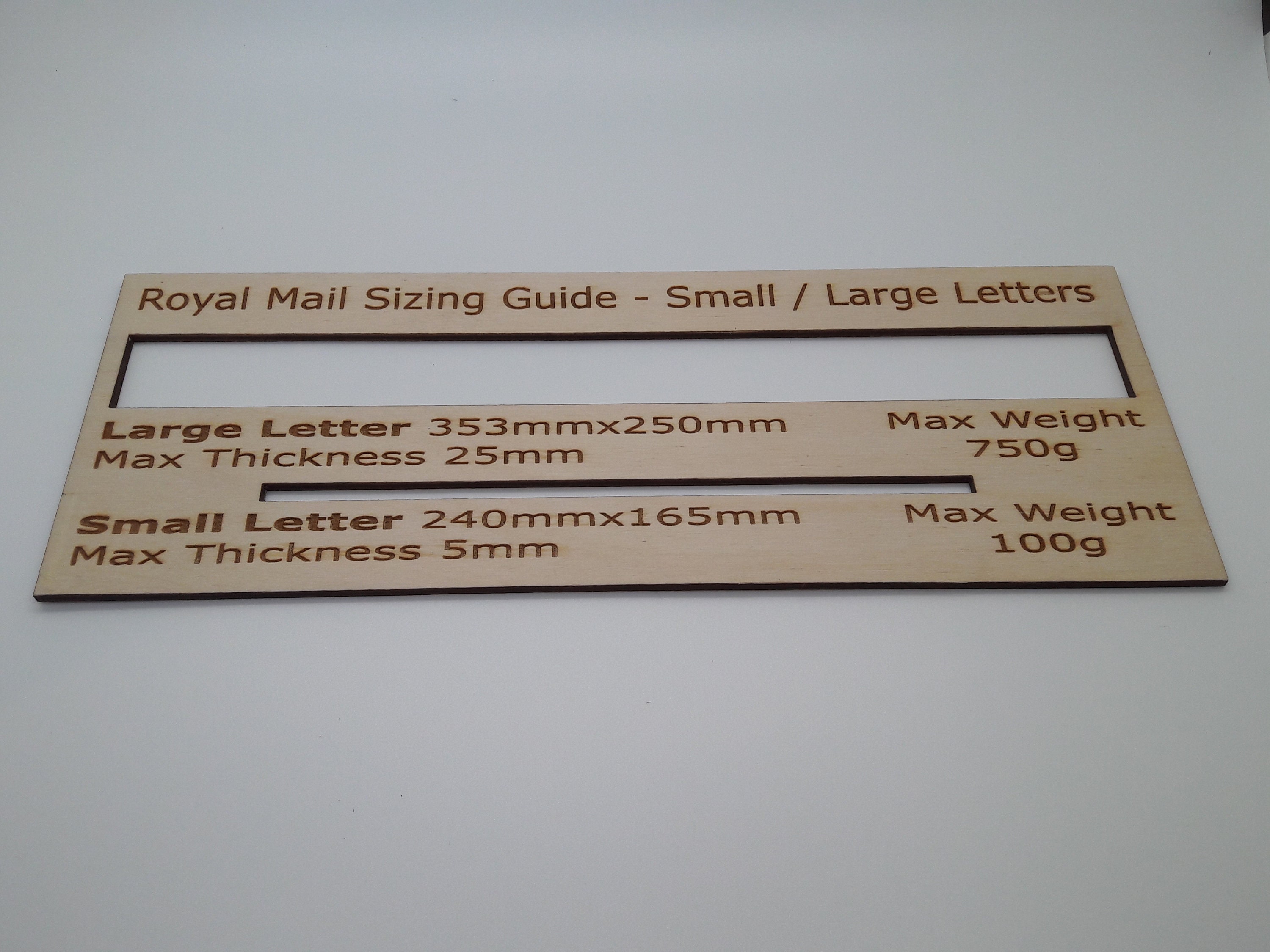 Royal Mail Letter Large and Small Letter Size Guide Postage - Etsy UK