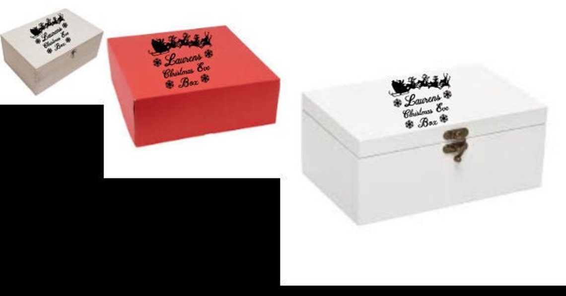 Christmas Eve Box Topper Personalised Vinyl Name Christmas Eve - Etsy