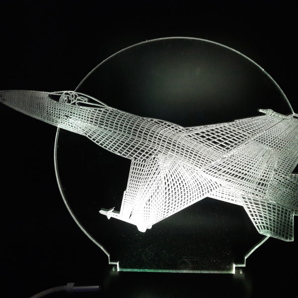 Led Fighter Jet Lamp - Etsy UK