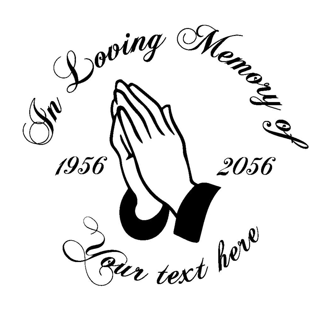 In Loving Memory Personalised Decal Vinyl Sticker for Car Wall Laptop ...