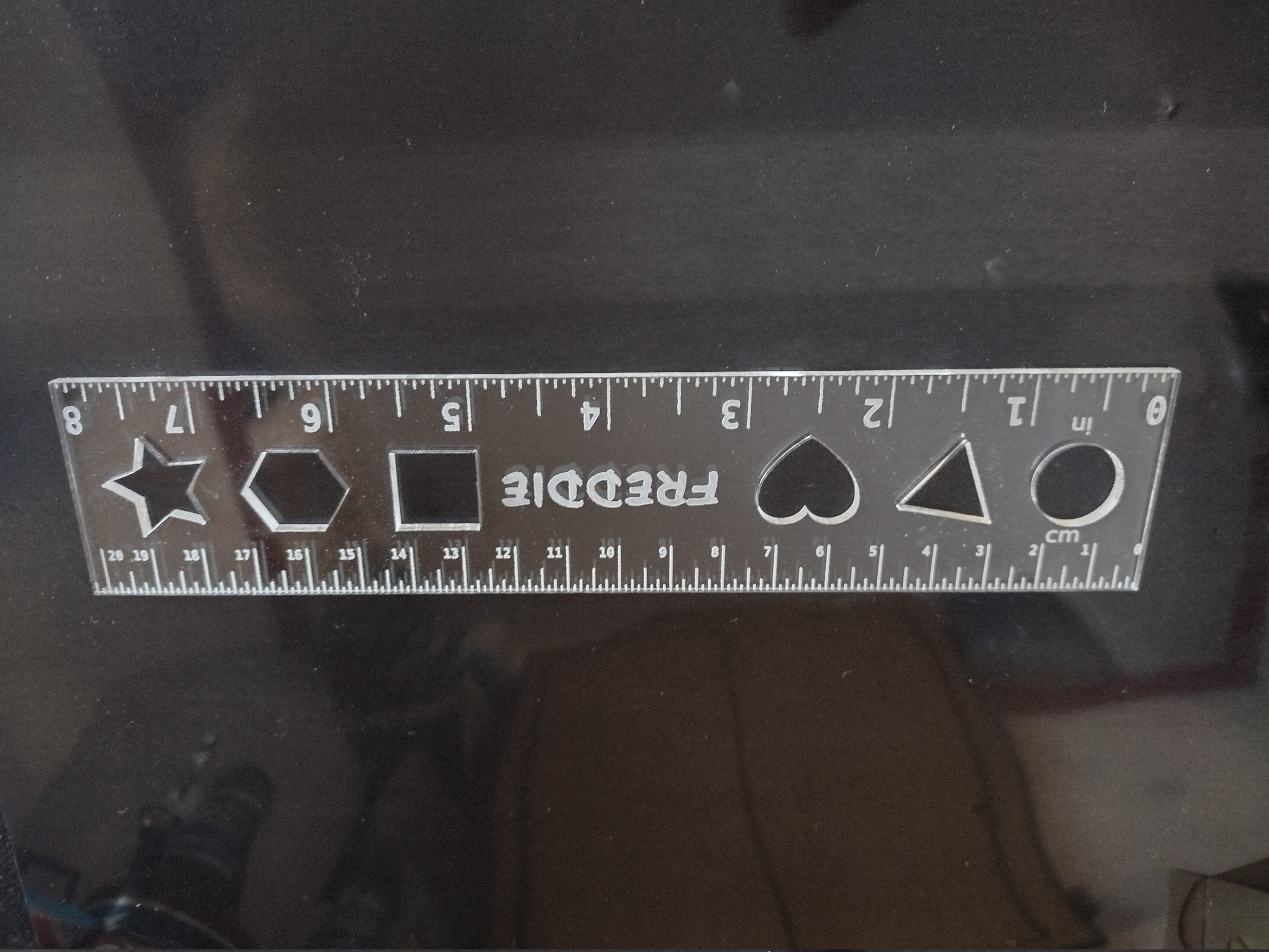 Personalised Clear Perspex Ruler With Stencils Teacher Gift - Etsy Canada