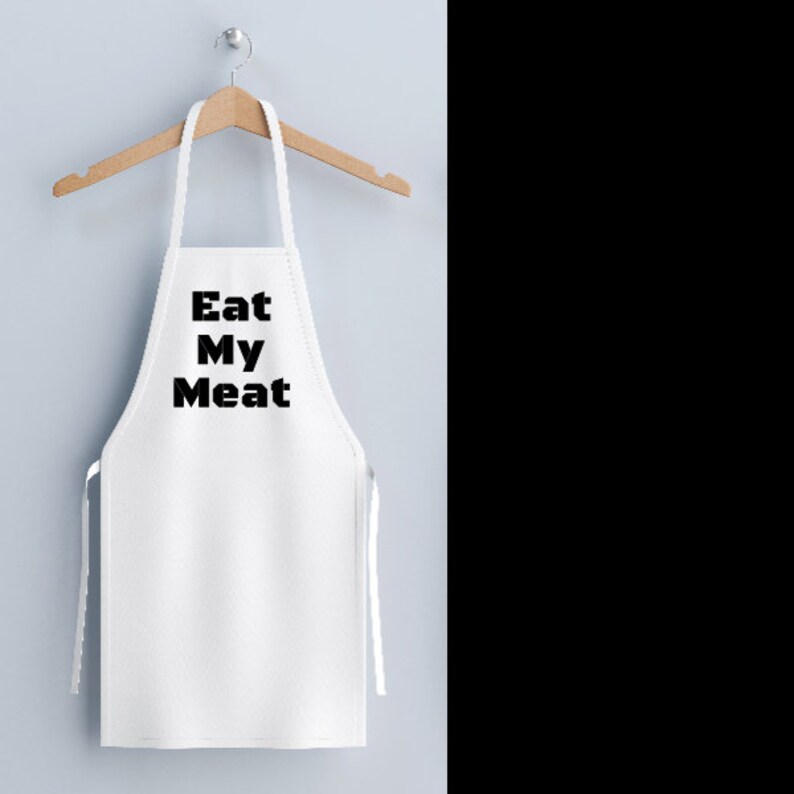 Cook Apron Eat My Meat Funny KITCHEN Masterchef Apron Cook - Etsy
