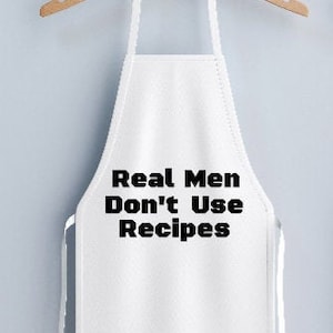 Real Men Apron Funny KITCHEN Masterchef Apron Cook Novelty Master Chef ...