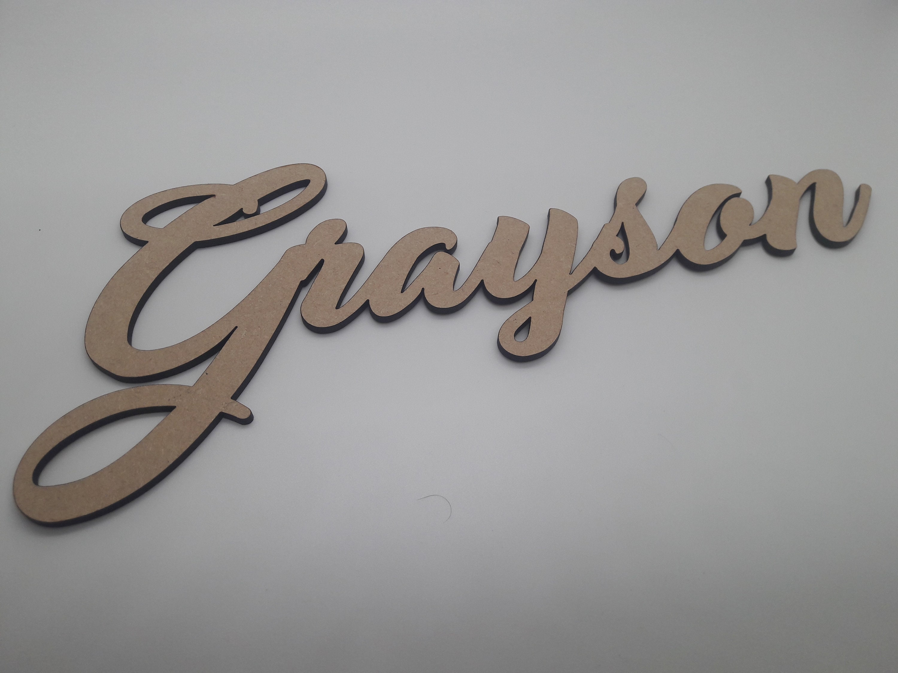 Personalised MDF Premium Quality 3mm Names for You to Decorate , Name ...