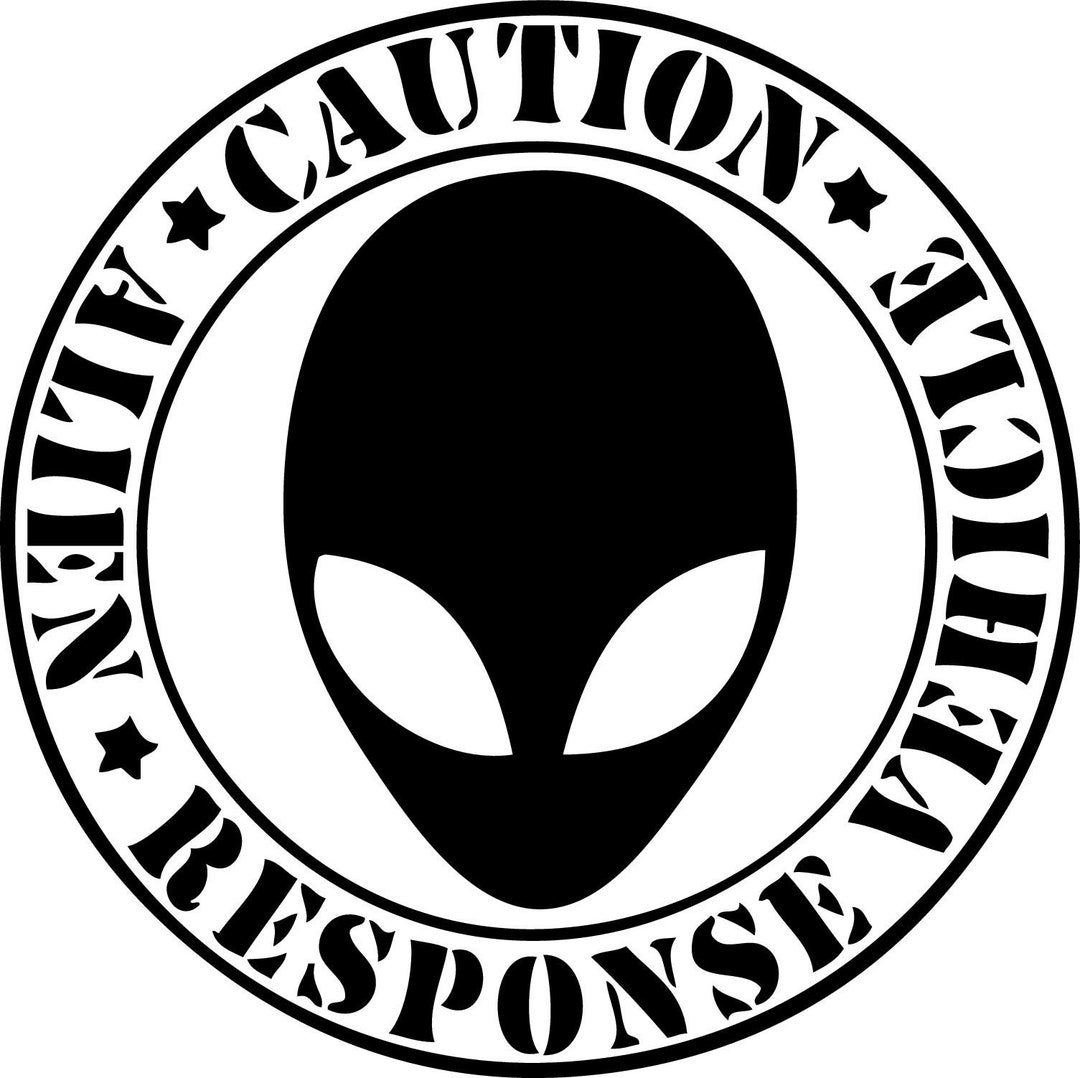 Alien Response Vehicle Decal Vinyl Sticker for Car Wall Laptop Bumper ...