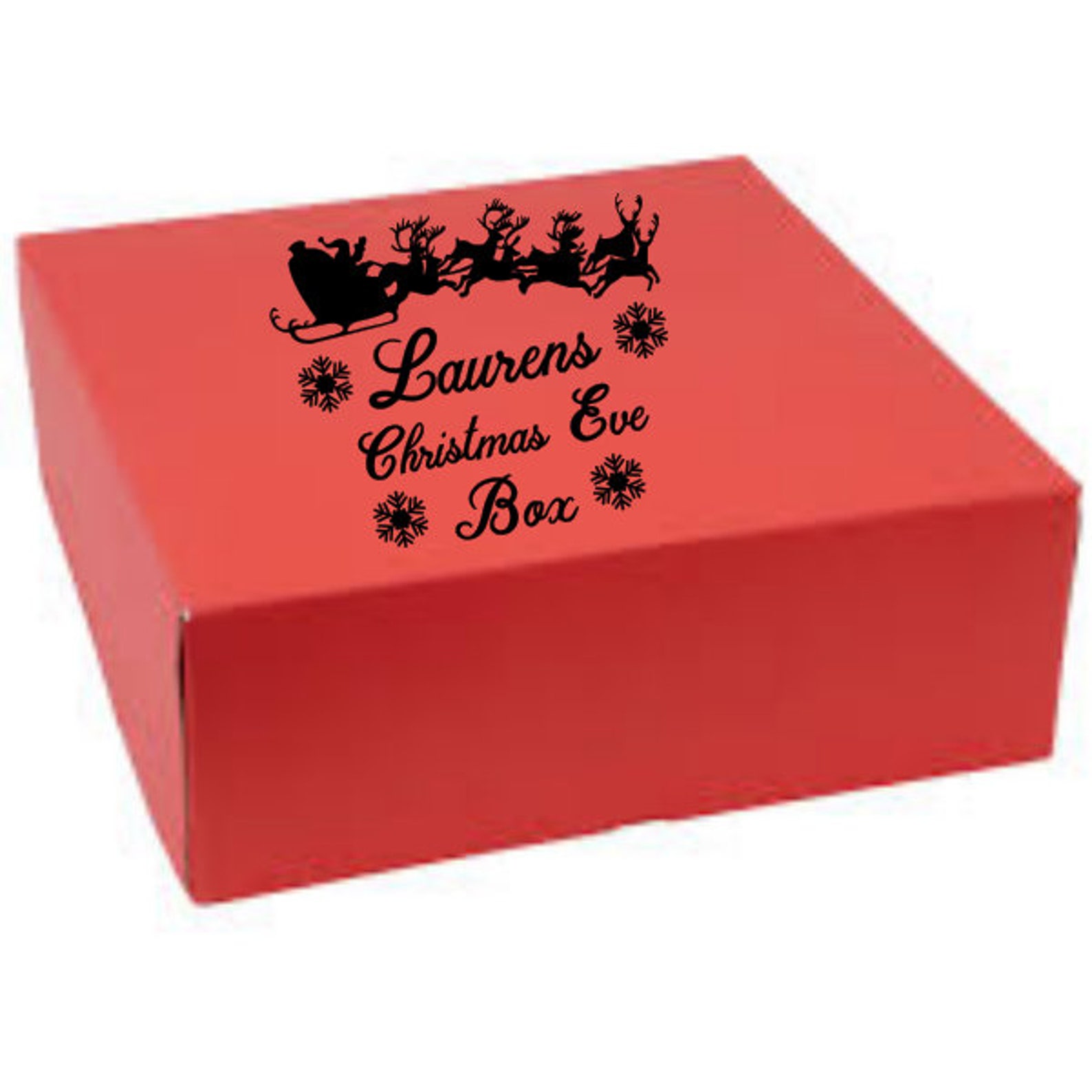 Christmas Eve Box Topper Personalised Vinyl Name Christmas Eve - Etsy