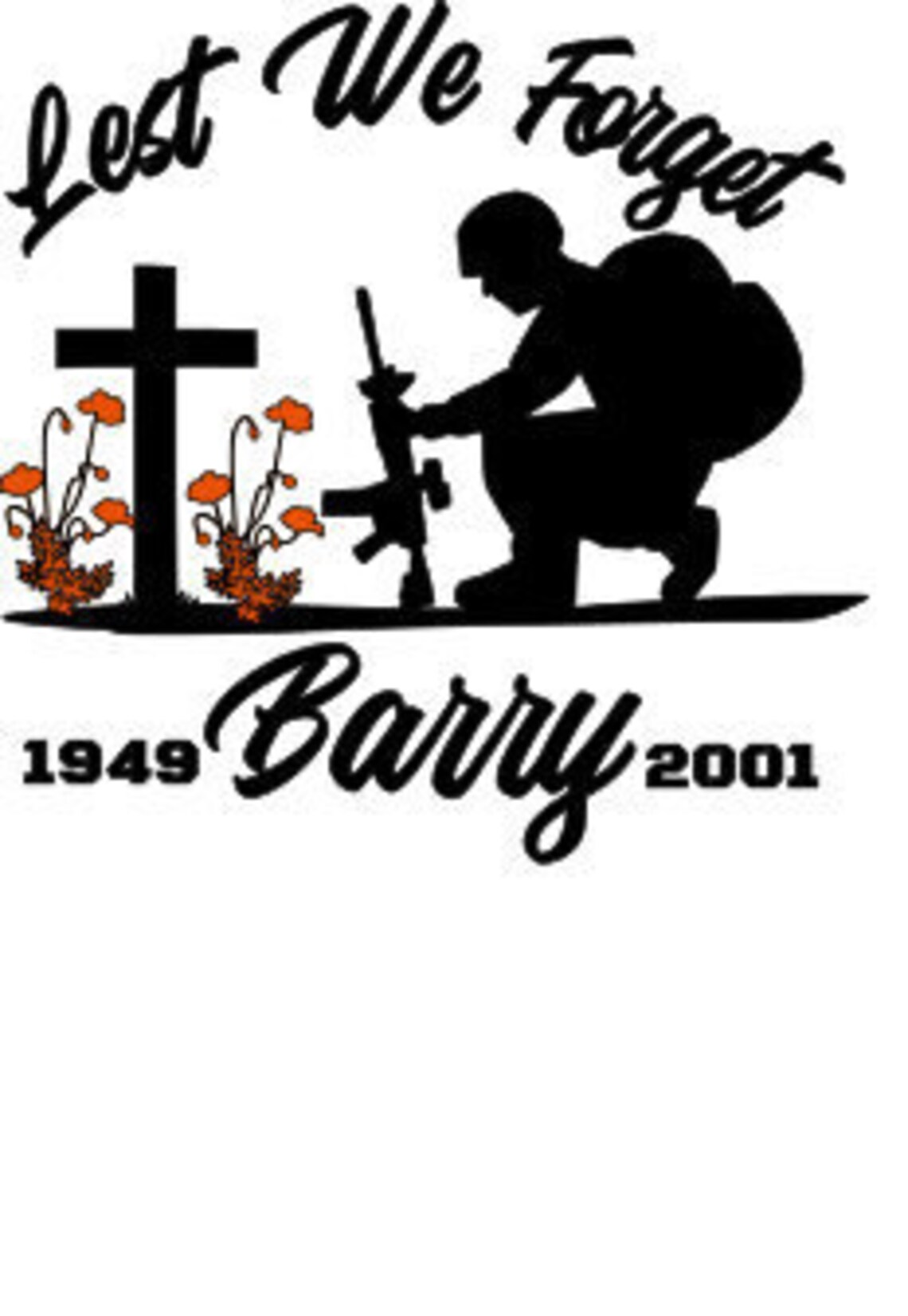 Personalised Lest We Forget Door / Wall Sign Wall Art Quote - Etsy