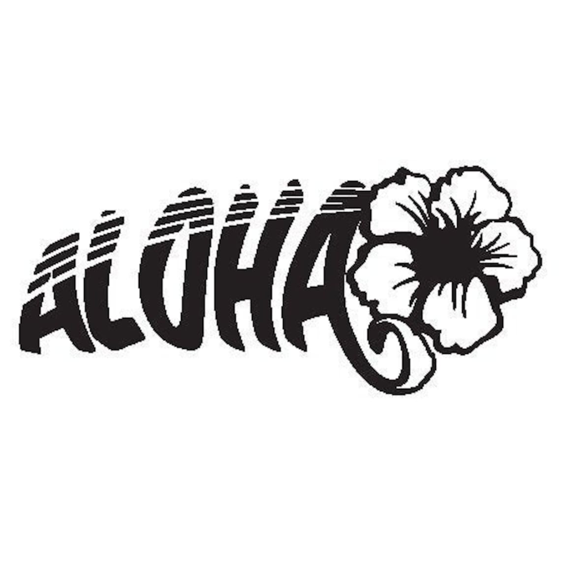 Aloha Decal Vinyl Sticker for Car Wall Laptop Bumper Decal - Etsy