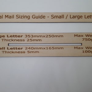 Royal Mail Letter Large and Small Letter Size Guide Postage PPI Size ...