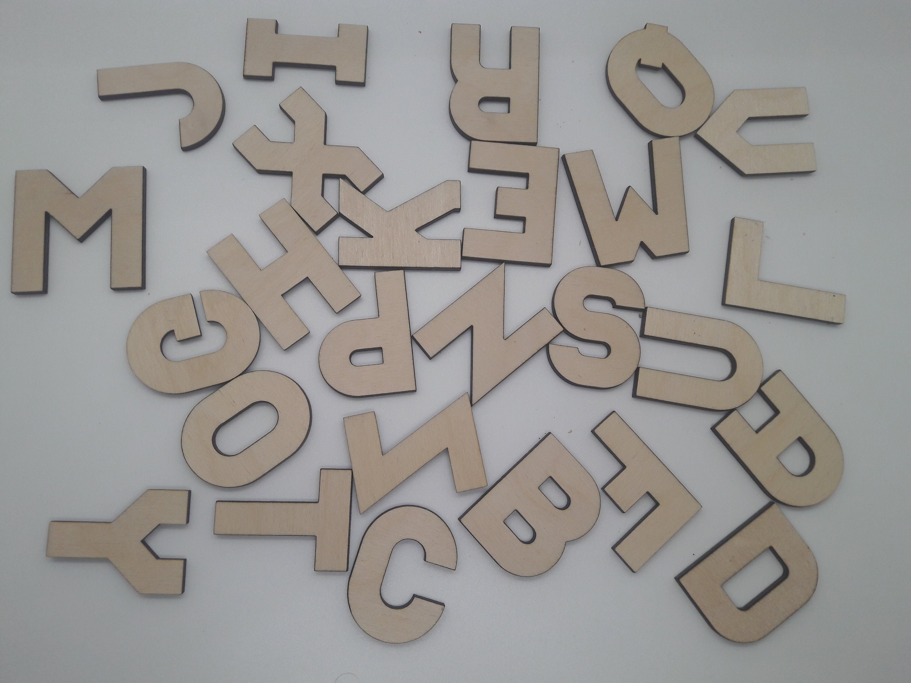MDF Letters full alphabet 26 letters 3mm MDF 40MM High - Etsy Nederland