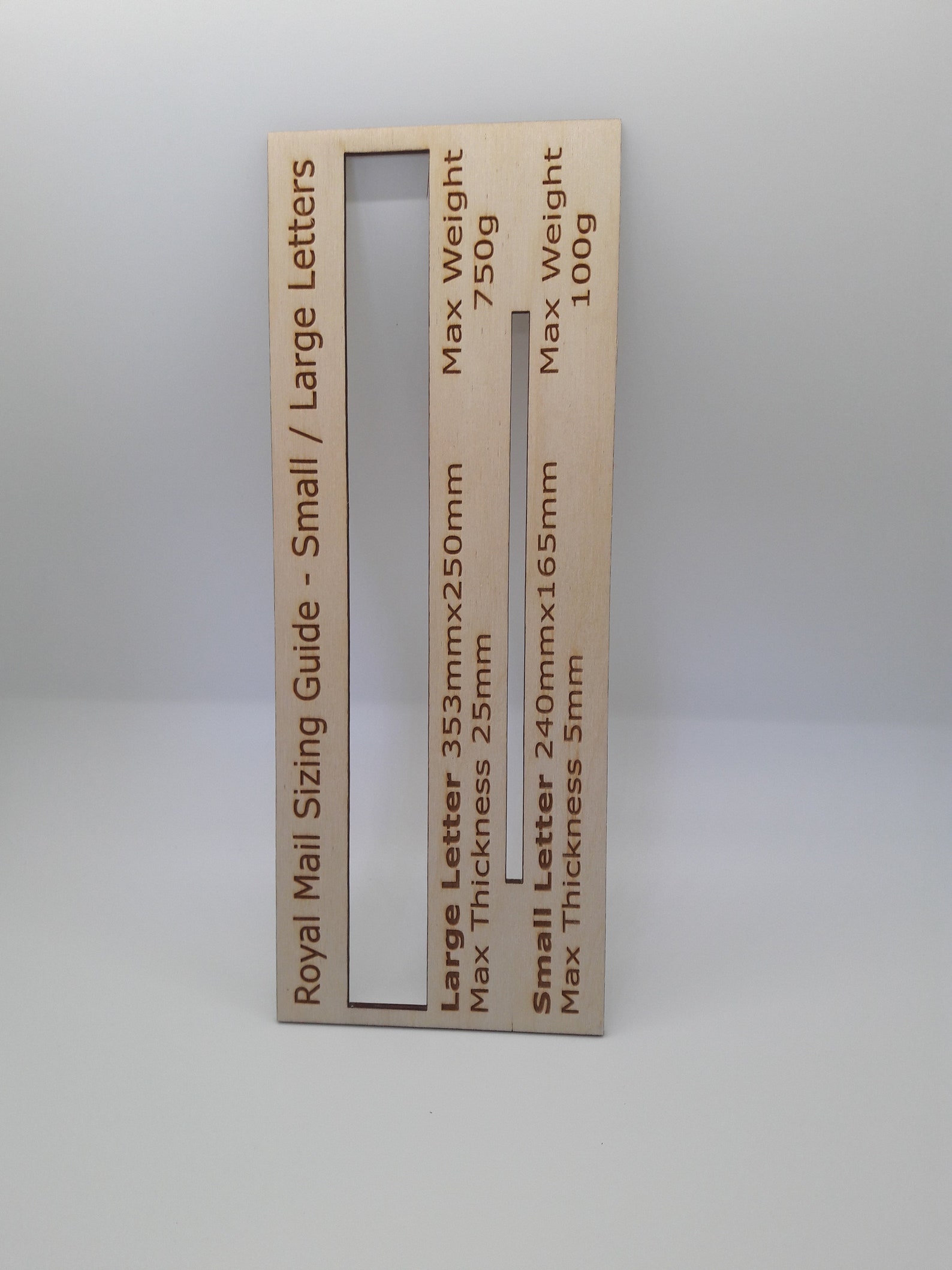 Royal Mail Letter Large and Small Letter Size Guide Postage PPI Size ...