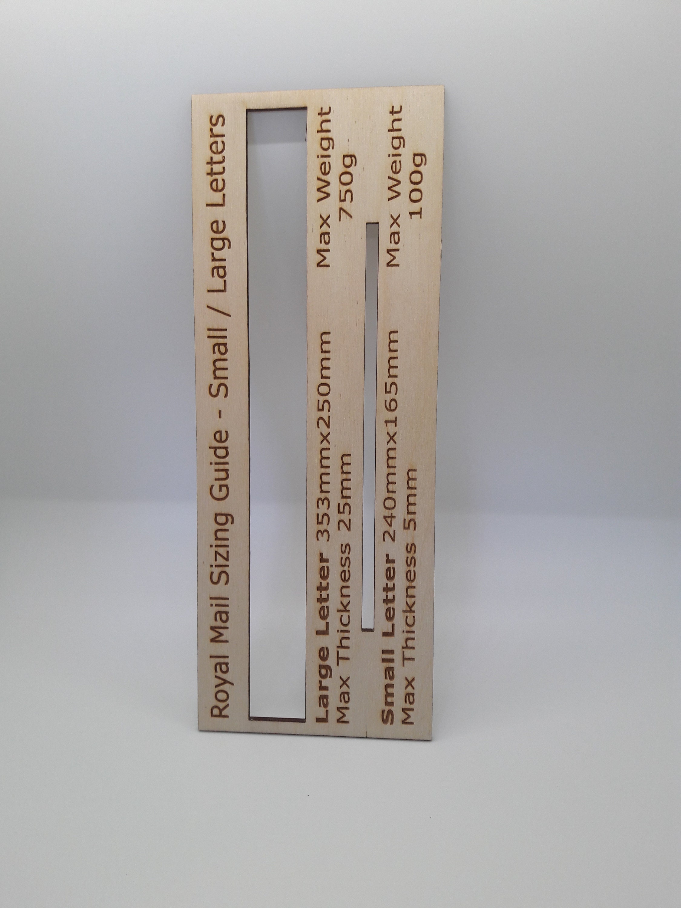 Royal Mail Letter Large and Small Letter Size Guide Postage PPI Size ...