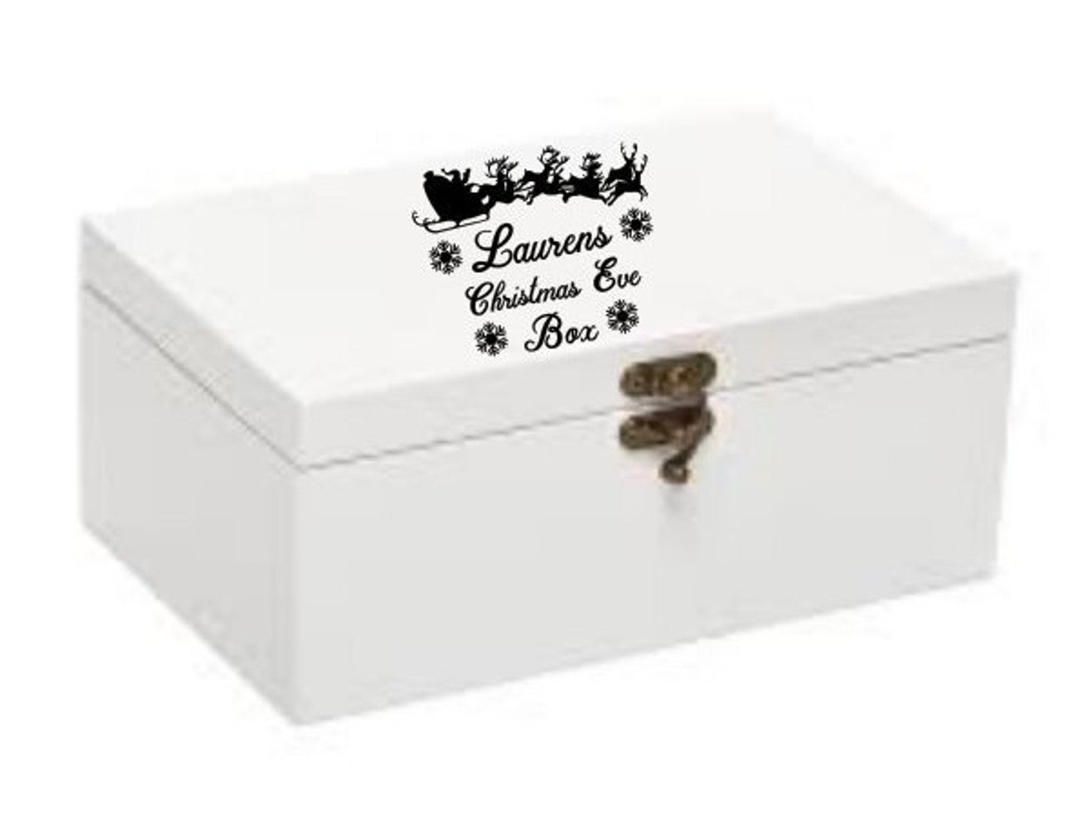 Christmas Eve Box Topper Personalised Vinyl Name Christmas Eve - Etsy