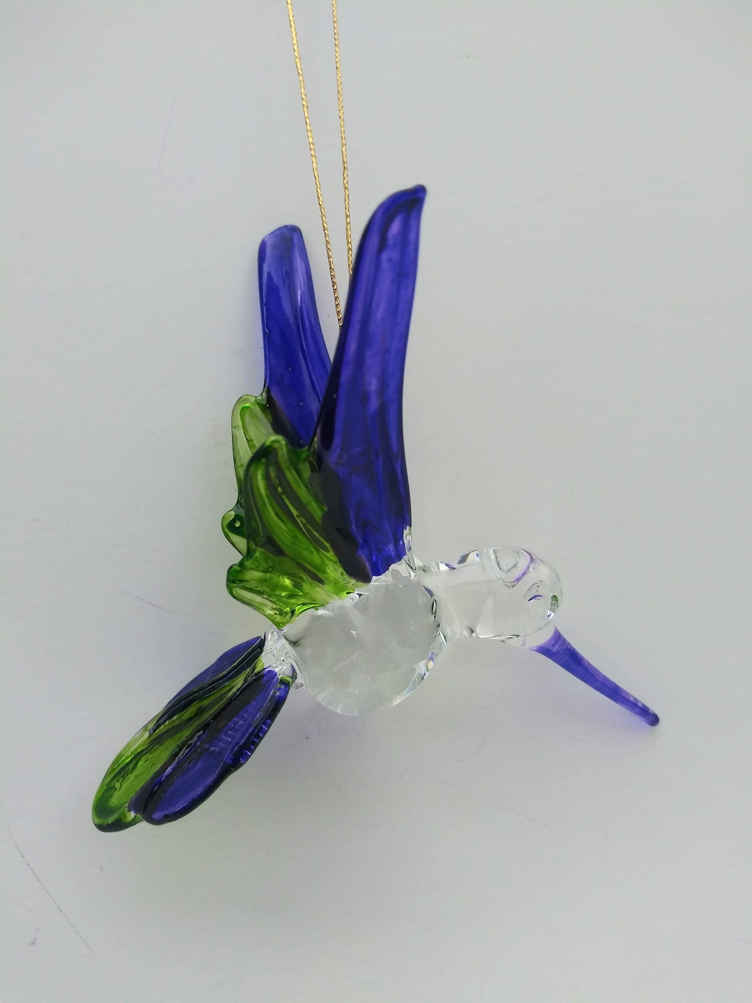 Hanging Glass Hummingbird - Etsy