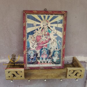 Wooden Temple Shelve Wall Shelf Wall Temple God Stand - Etsy