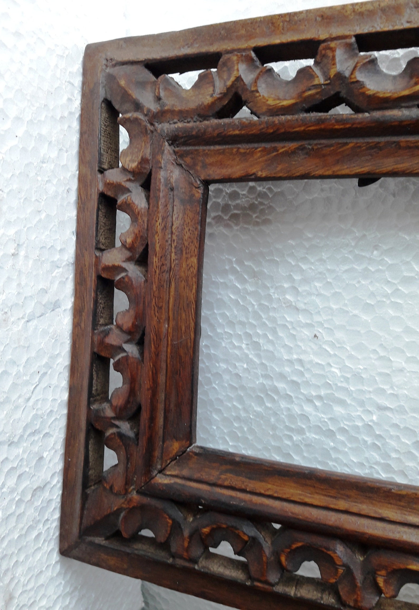 Vintage Old Wood Picture Photo Frame Hand Made and Carved | Etsy