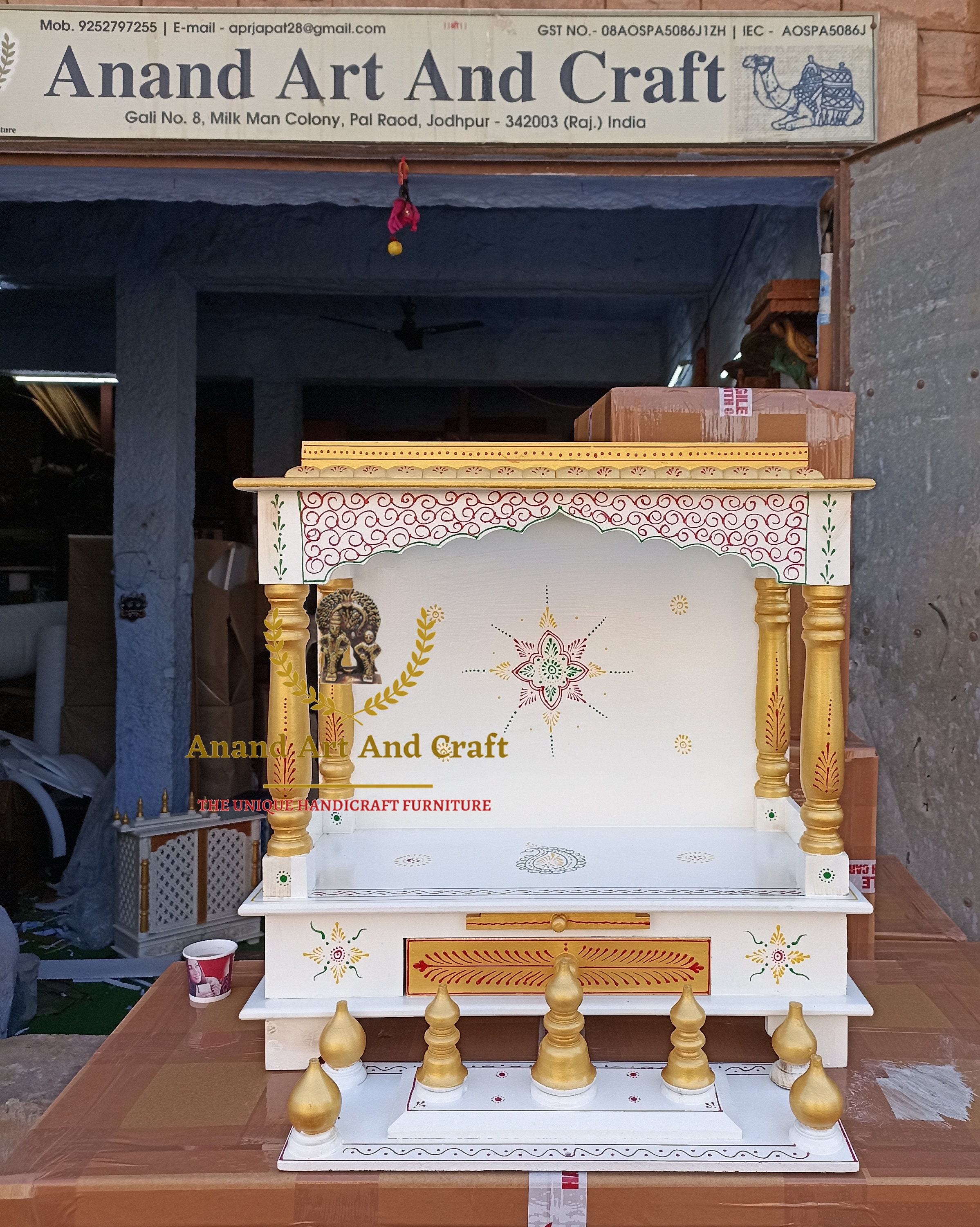 Wooden Temple Mandir Handcrafted Mandir Pooja Ghar With 9 | Etsy