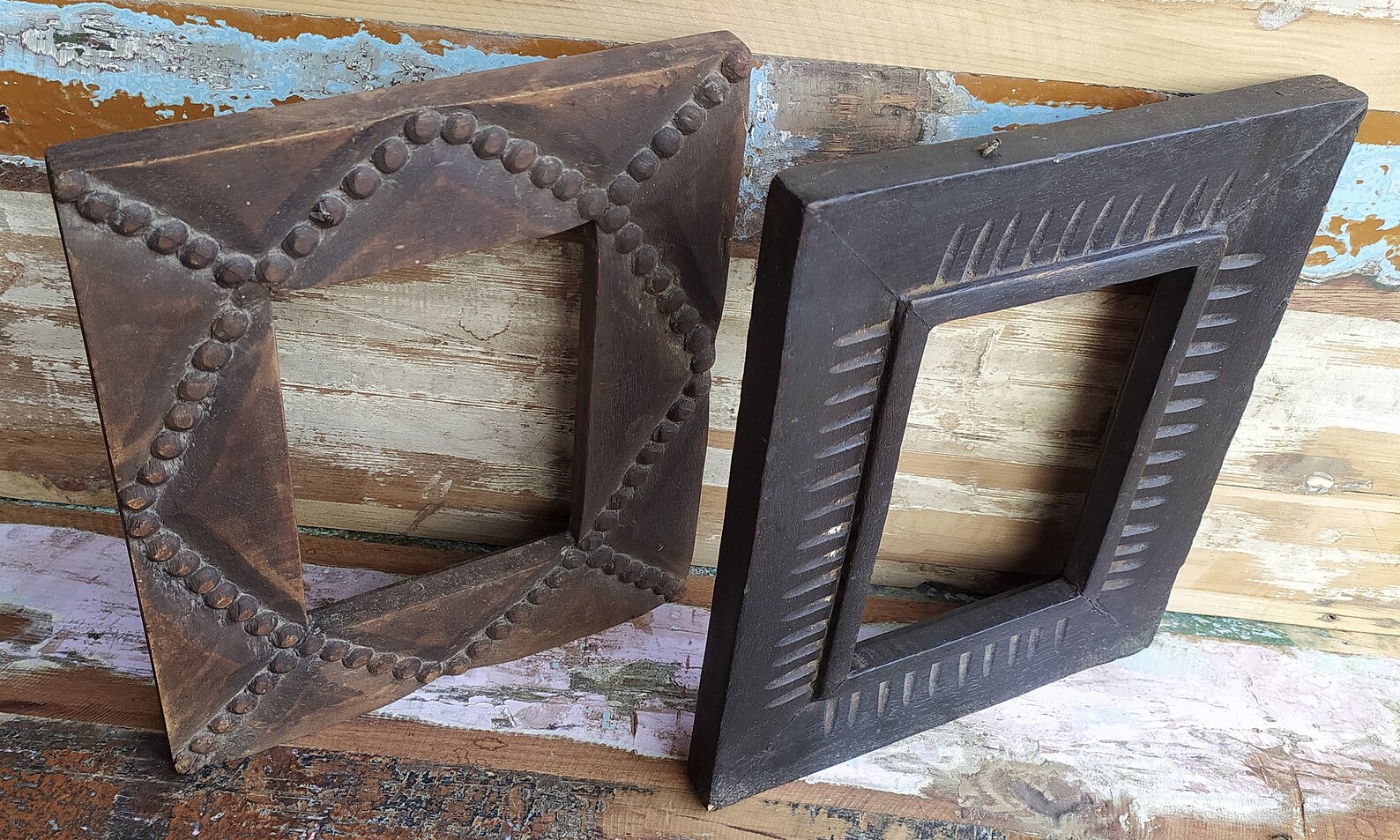 Old Photo Frame Vintage Wood Hand Carved Picture Photo Frame - Etsy