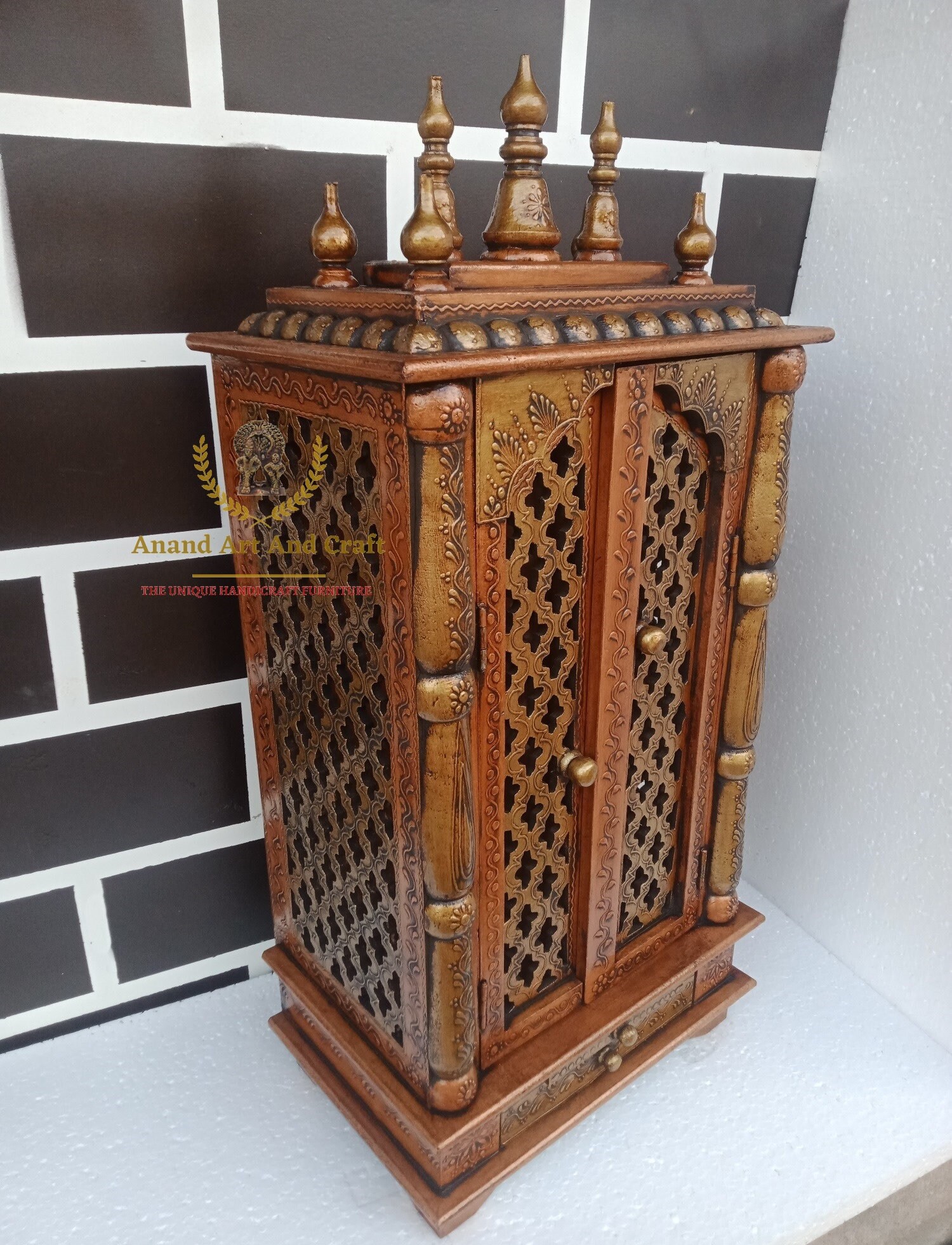 Wooden Temple Mandir Handcrafted Pooja Ghar Mandap For Worship | Etsy