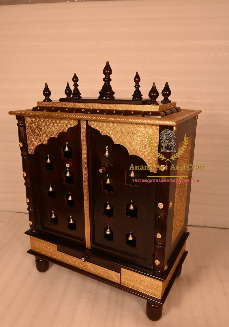 Wooden Temple Mandir Handcrafted Window Pooja Ghar Mandap With - Etsy