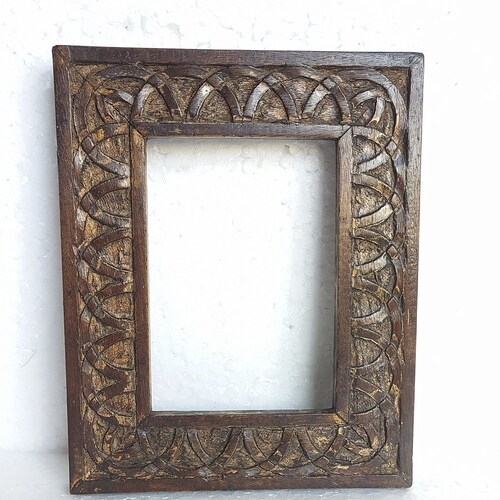 Vintage Old Wood Picture Photo Frame Hand Made and Carved - Etsy