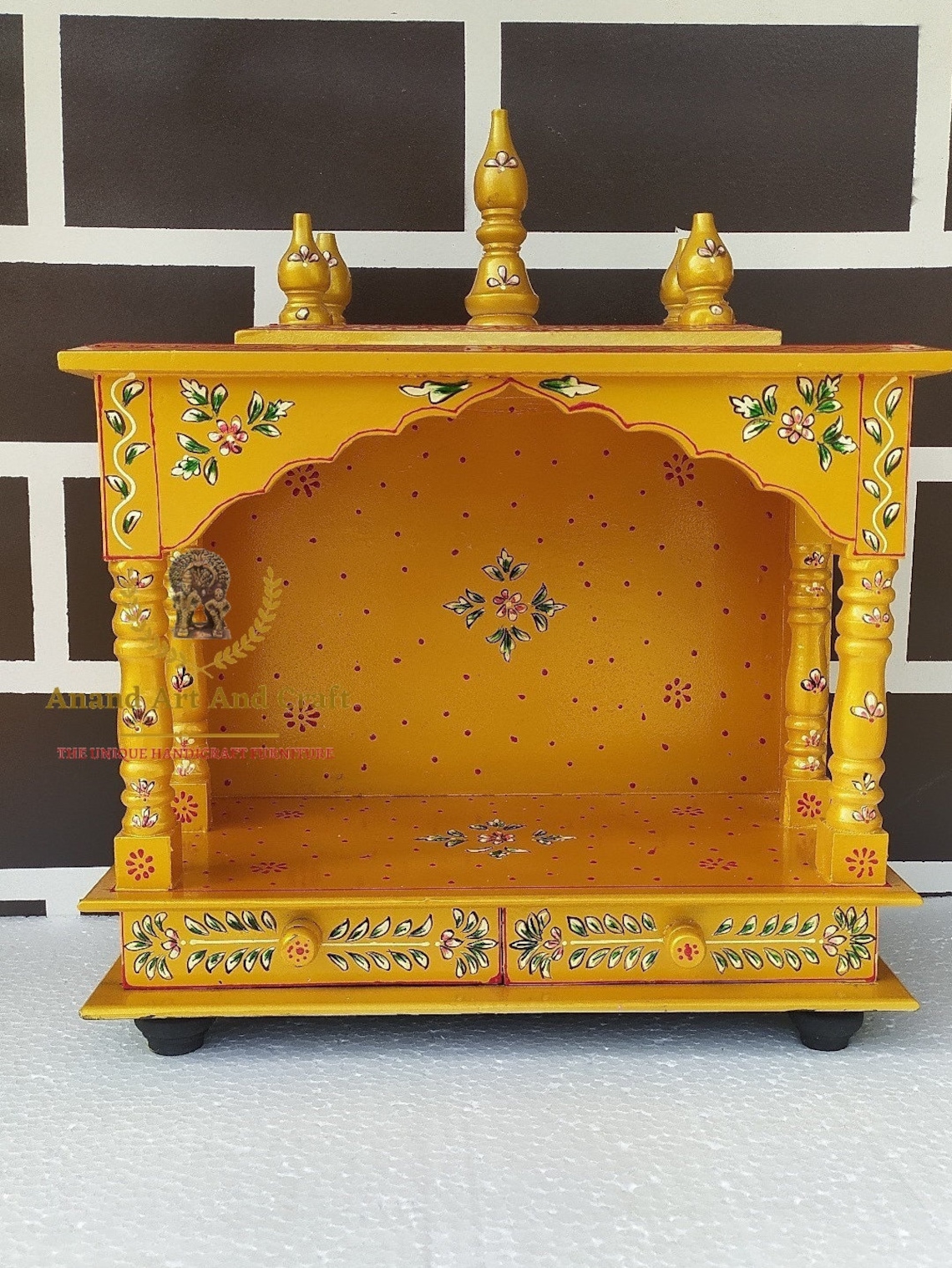 Wooden Temple Mandir Handcrafted Mandir Pooja Ghar Mandap For | Etsy