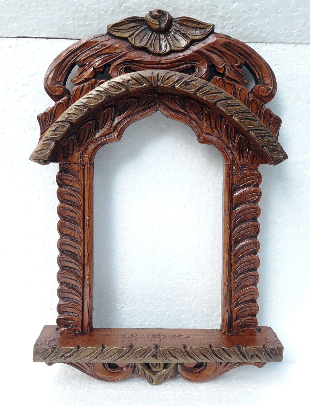 Wood Photo Frame Jharokha Hand Made Carved Old Picture Frame Rajasthani ...
