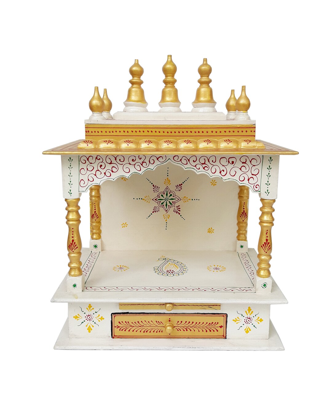 Wooden Temple Mandir Handcrafted Pooja Ghar Mandap for Worship - Etsy