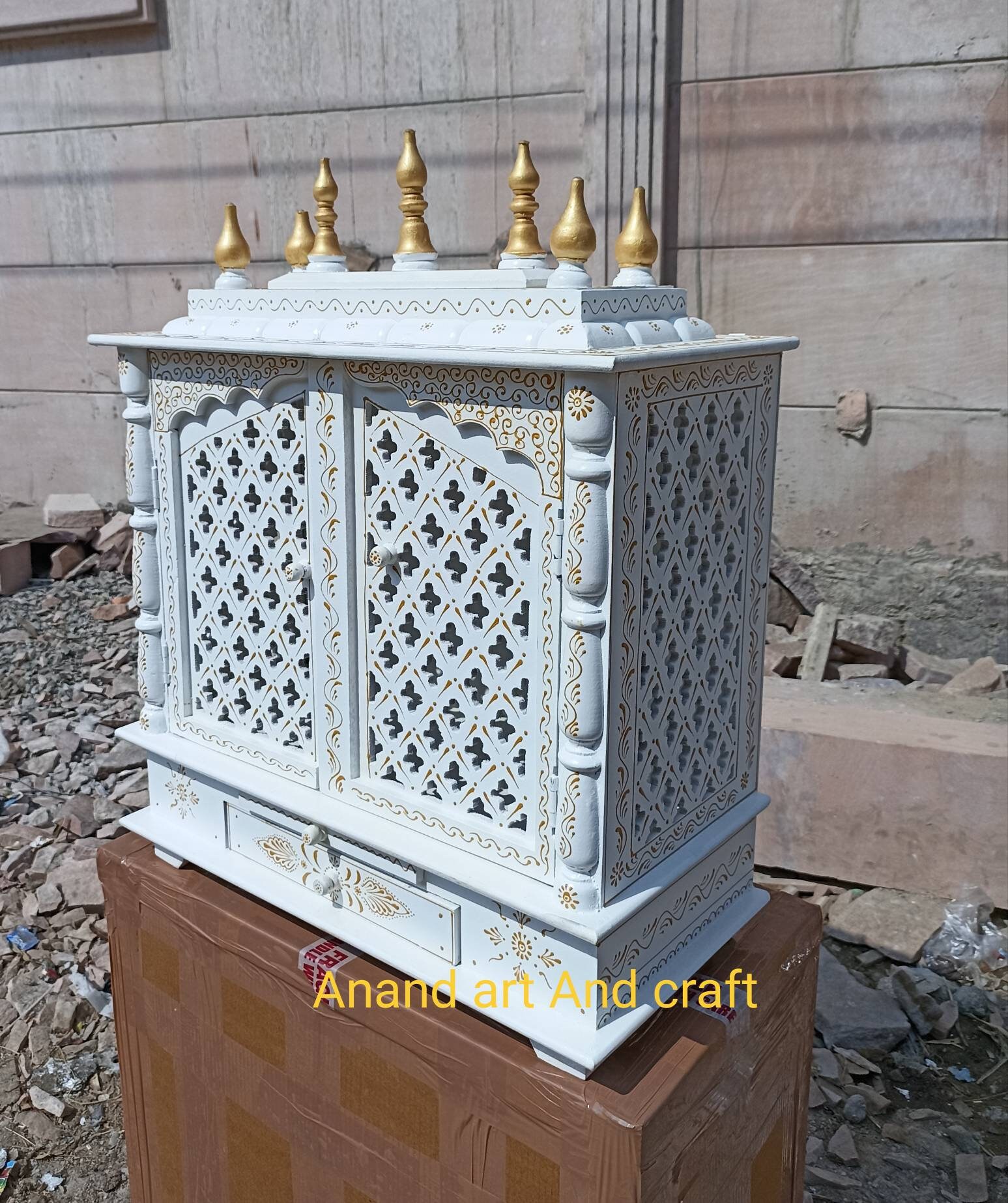 Wooden Temple Mandir Handcrafted Pooja Ghar Mandap for Worship - Etsy
